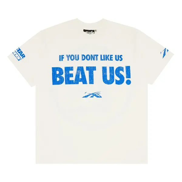 HELLSTAR Beat Us! T-shirt /blue - White