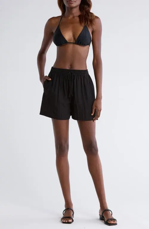 Nordstrom Drawstring Shorts - Black