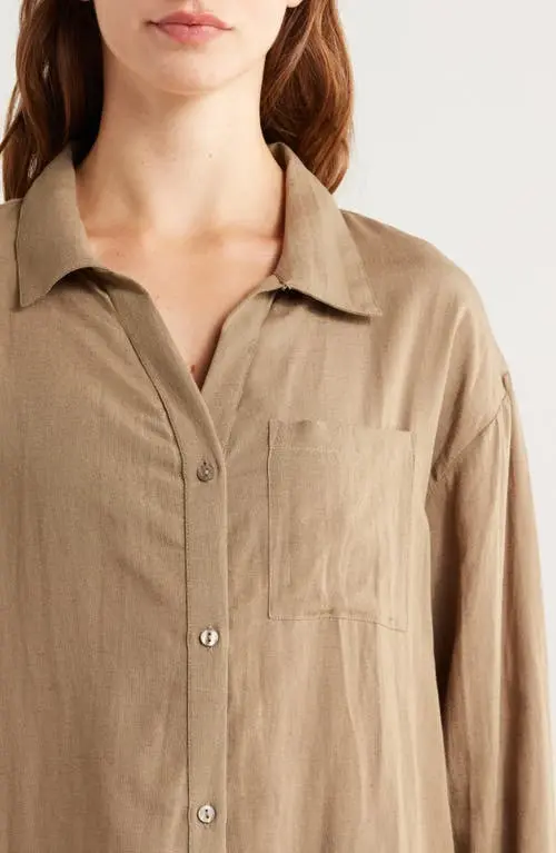 Nordstrom Oversized Cover-up Shirt