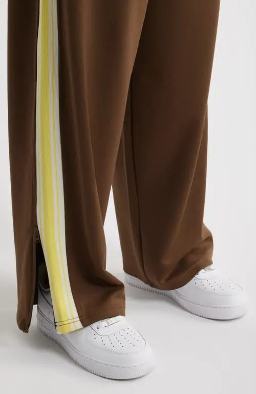 ELWOOD Gym Class Stripe Track Pants - Bulldog Brown