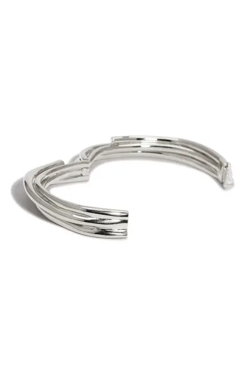 Completedworks Coil Hinged Bangle - Silver Plated