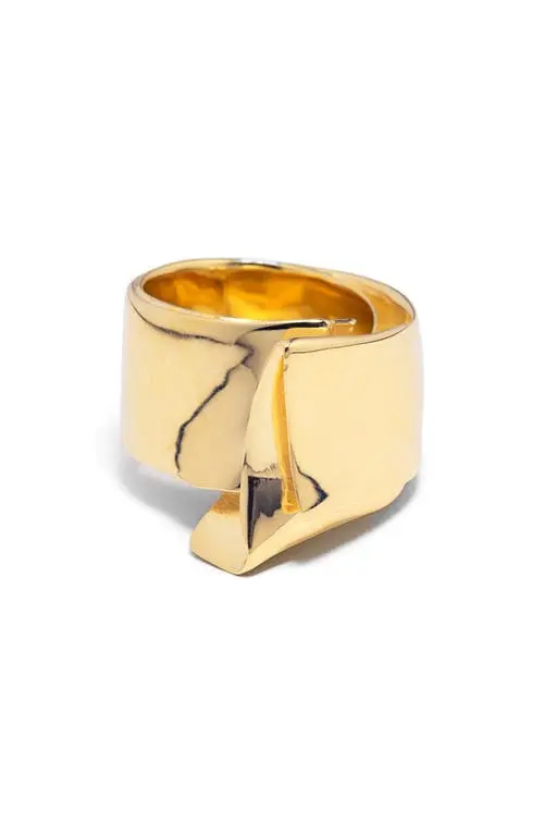 Completedworks Draped Fold Ring - 18ct Gold Plated