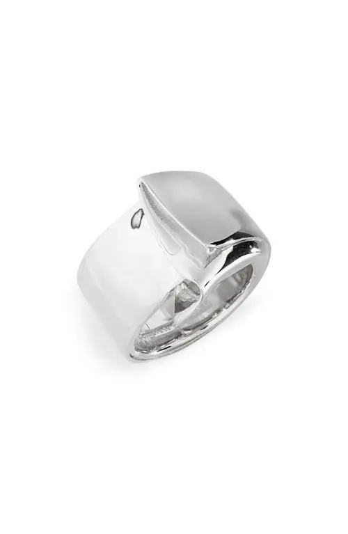 Completedworks Draped Fold Ring - Silver Plated