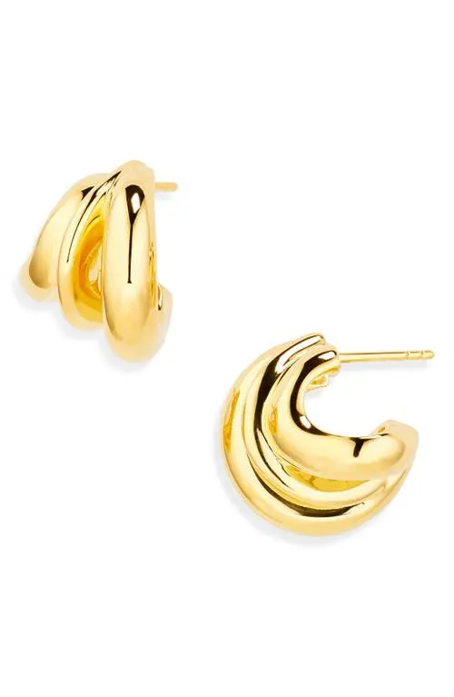 Completedworks Dollop Hoop Earrings - 18ct Gold Plated