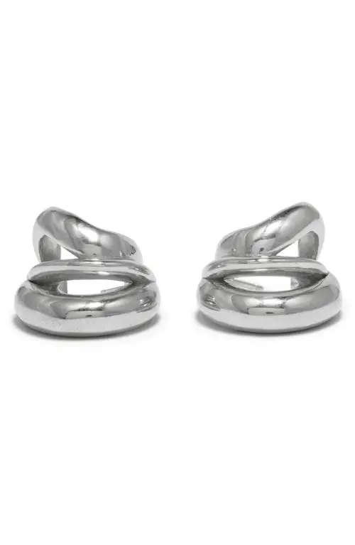 Completedworks Dollop Hoop Earrings - Silver Plated