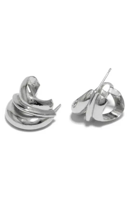 Completedworks Dollop Hoop Earrings - Silver Plated
