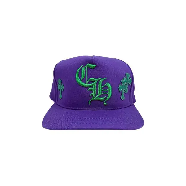 Chrome Hearts Cross Patch Trucker Cap - Purple