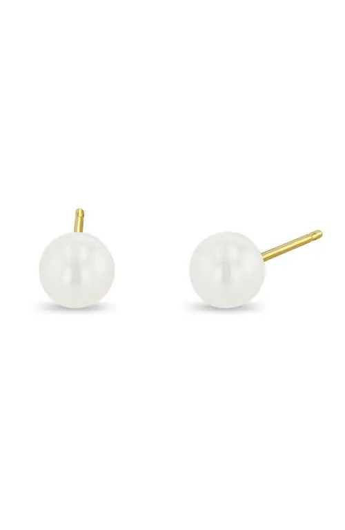 Zoe Chicco Baroque Freshwater Pearl Stud Earrings - 14k Yellow Gold