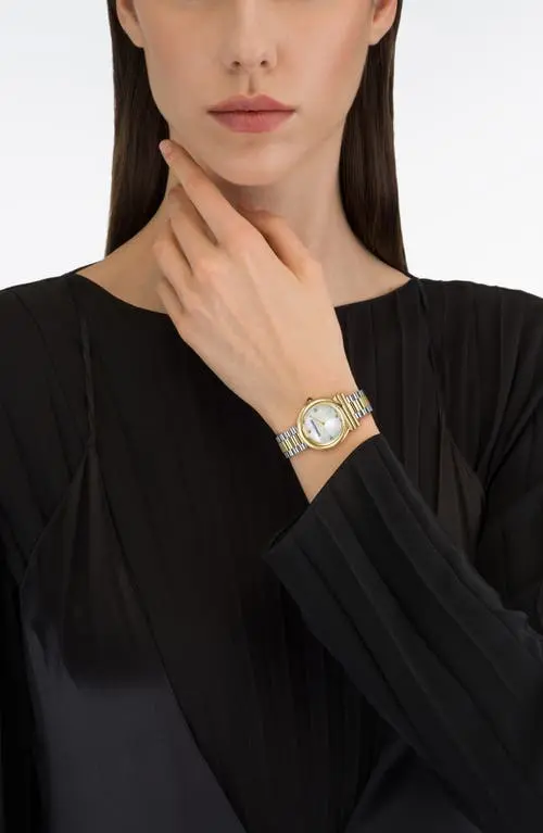 FERRAGAMO Gancini Twisted Two-tone Bracelet Watch - Two Tone