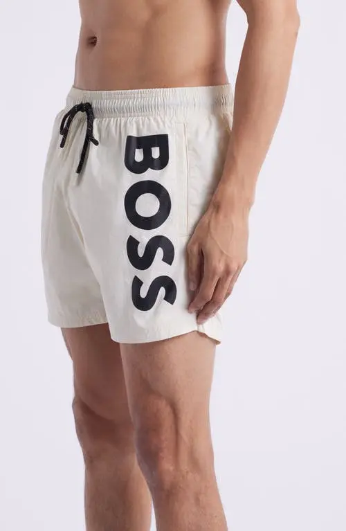 Hugo Boss Octopus Swim Trunks - Open White