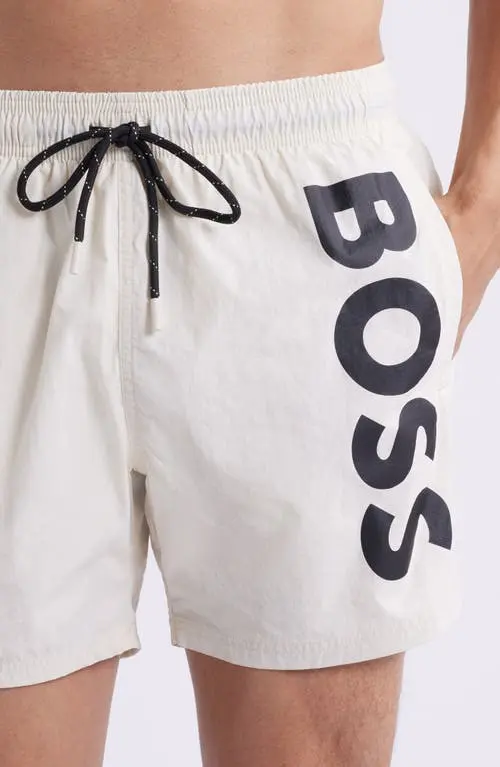 Hugo Boss Octopus Swim Trunks - Open White
