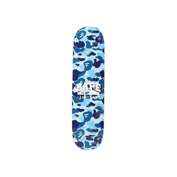 A BATHING APE Abc Camo Skateboard - Blue