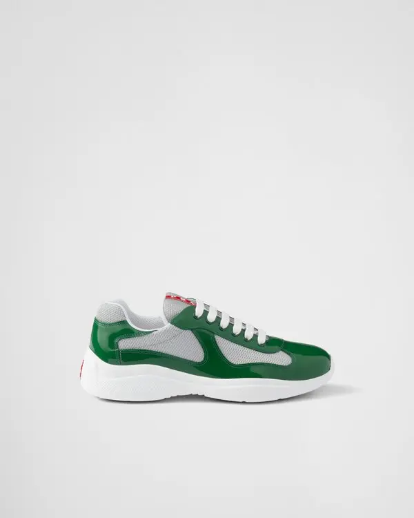 Prada America's Cup Sneakers - Green / Silver