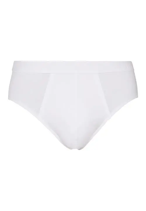 Hanro Cotton Essentials Cotton Brief - All White