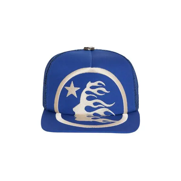 HELLSTAR Big Logo Trucker Hat - Blue