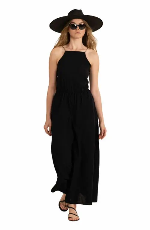 GOTTEX BEACH LIFE Resort Swim Cover Up Jumpsuit - Black