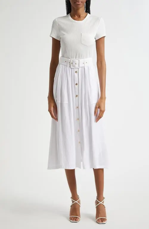 Ramy Brook Sylvie Mixed Media Dress