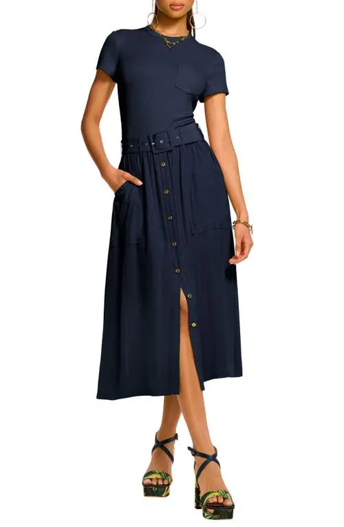 Ramy Brook Sylvie Mixed Media Dress