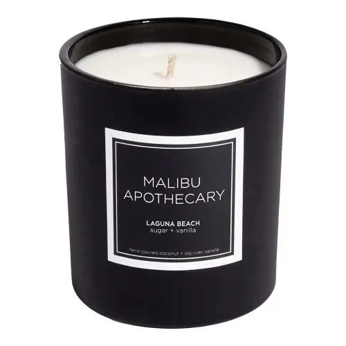 MALIBU APOTHECARY Matte Black Candle - Laguna Beach