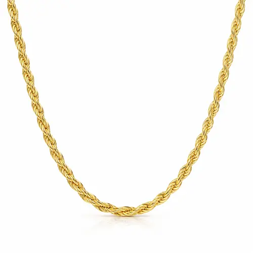 DONATELLO GIAN Sterling Silver Chain Necklace - Gold