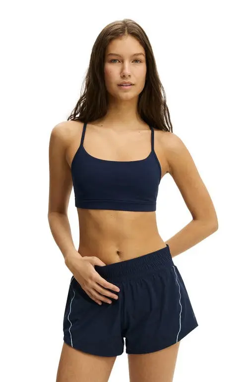 Cotton:on Active 365 Keyhole Crop - Prep Sport Navy