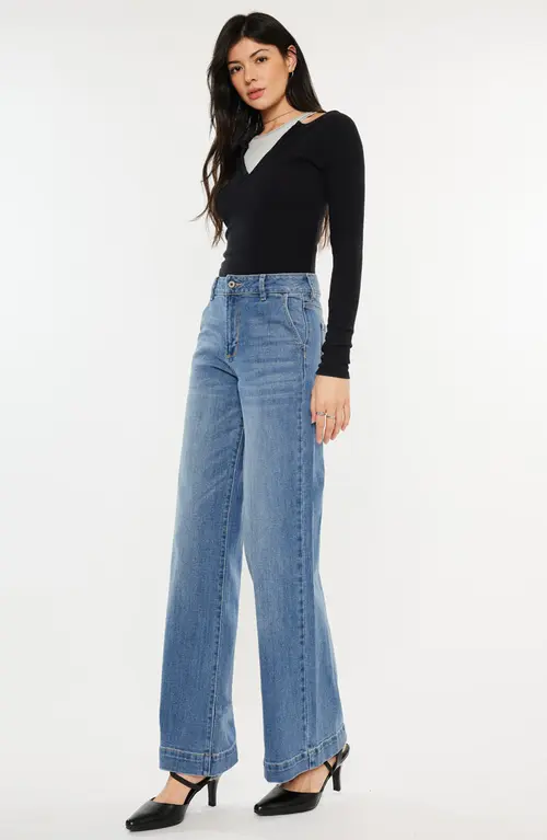 KANCAN Bertha High Rise Wide Leg Trouser Jeans