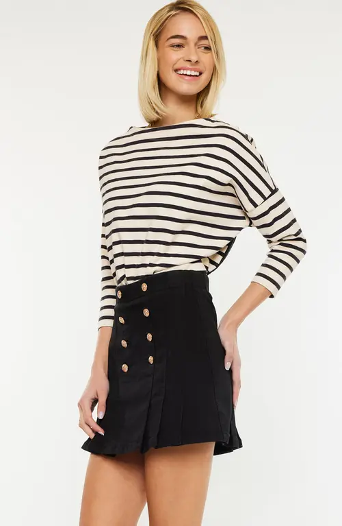 KANCAN Usa Irene High Rise Pleated Mini Skort