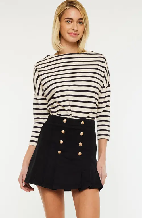 KANCAN Usa Irene High Rise Pleated Mini Skort
