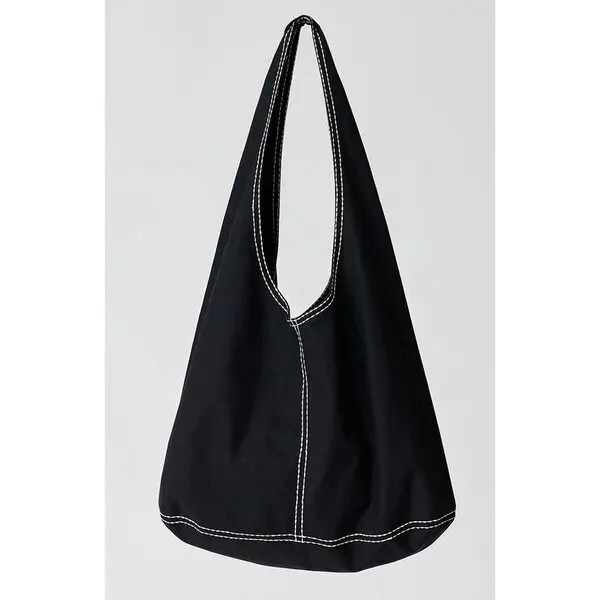 CRESCENT Contrast Stitch Hobo Bag