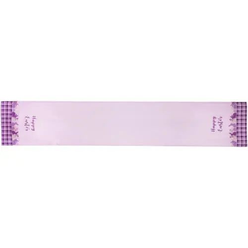 NORTHLIGHT Happy Easter Plaid Table Runner72" - Purple