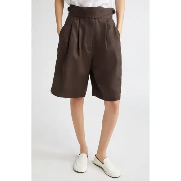 BODE Smith Linen Bermuda Shorts
