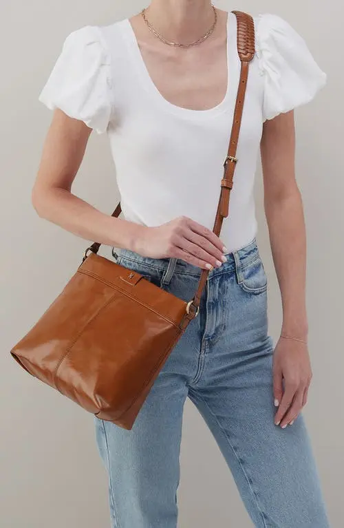 Hobo Medium Romy Leather Crossbody Bag - Truffle