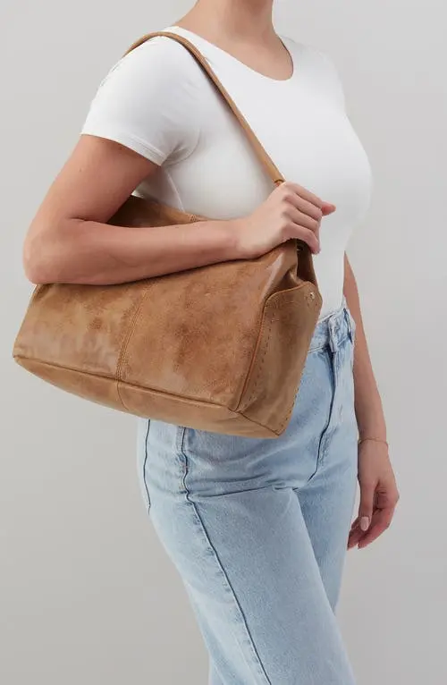 Hobo Seneca Leather Shoulder Bag - Whiskey
