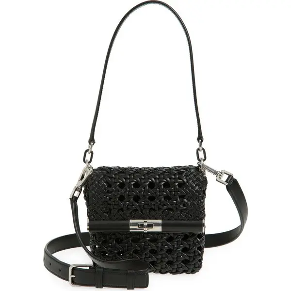 Dolce & Gabbana Marlene Woven Leather Shoulder Bag