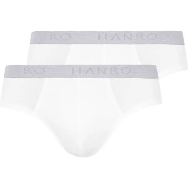 Hanro Cotton Essentials 2-pack Cotton Briefs - White