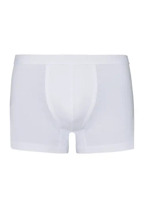 Hanro Cotton Essentials Cotton Boxer Brief - All White