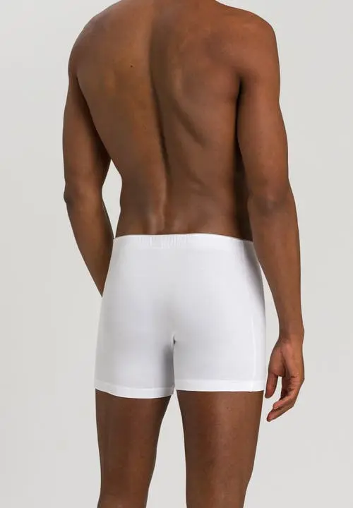 Hanro Cotton Superior Long Leg Boxer Brief - White