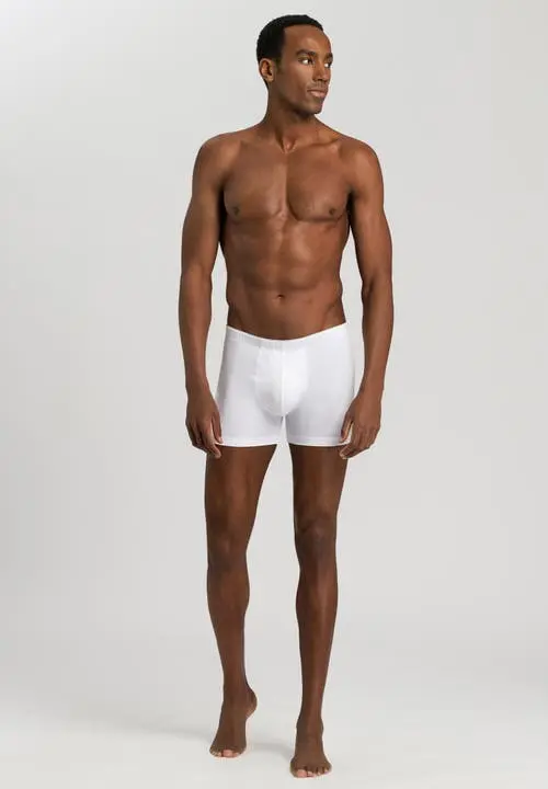 Hanro Cotton Superior Long Leg Boxer Brief - White