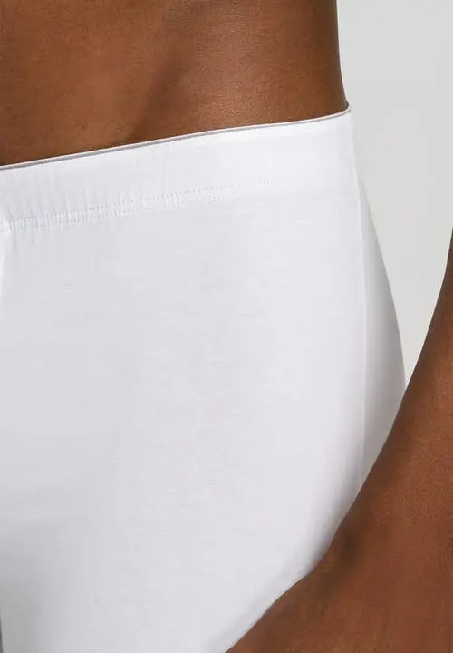 Hanro Cotton Superior Long Leg Boxer Brief - White