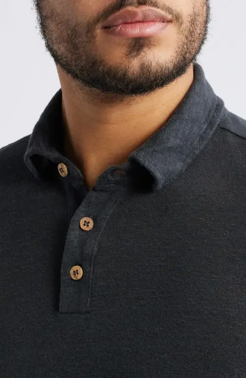 ALEX CRANE Linen Polo - Night