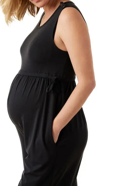 INGRID & ISABEL Wide Leg Maternity Jumpsuit