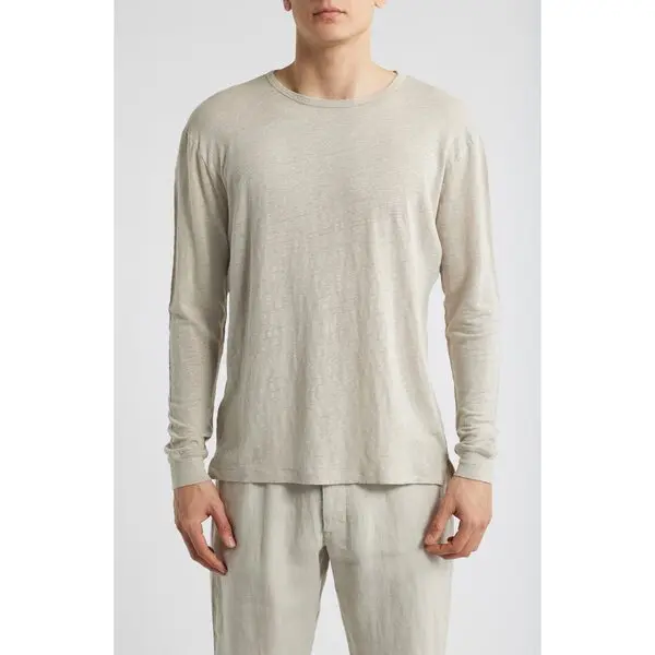 ALEX CRANE Sun Linen Long Sleeve T-shirt - Bone