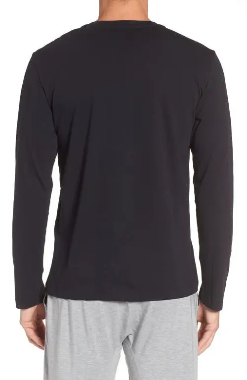 Hanro Living Cotton Crew Neck Top - Black