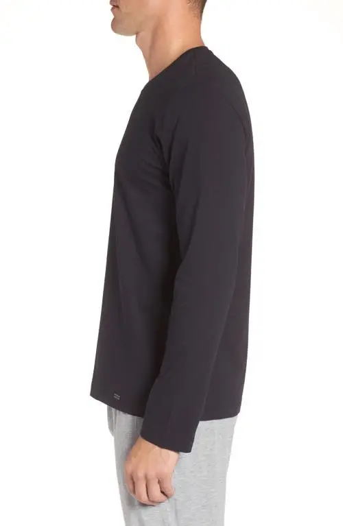 Hanro Living Cotton Crew Neck Top - Black