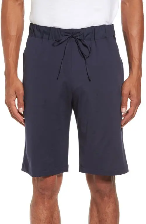 Hanro Night & Day Cotton Knit Shorts - Black Iris