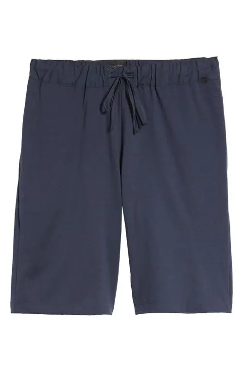 Hanro Night & Day Cotton Knit Shorts - Black Iris