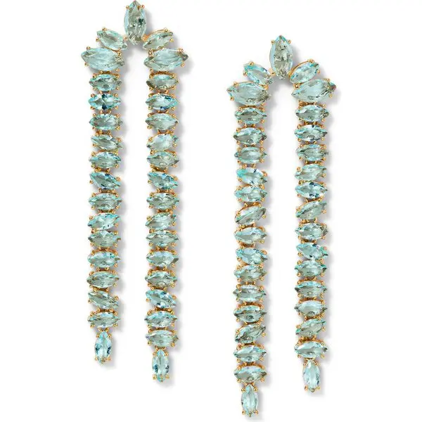 Nadri Palm Springs Double Drop Earrings - Gold