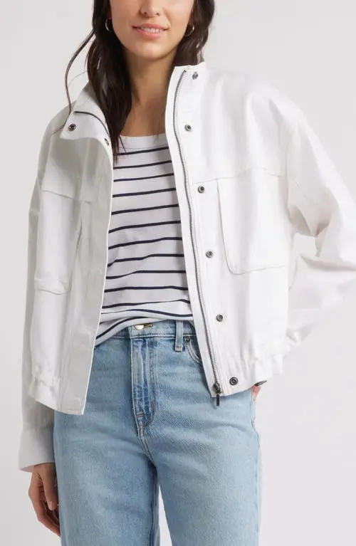 Caslon Utility Jacket - White