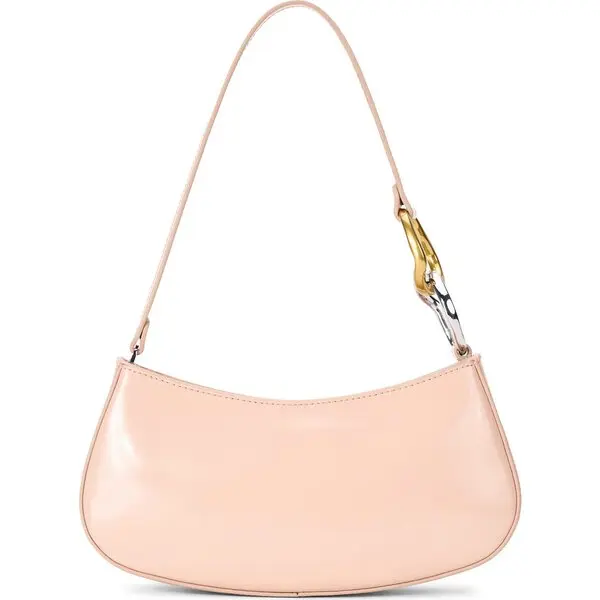 Staud Ollie Leather Shoulder Bag - Blush