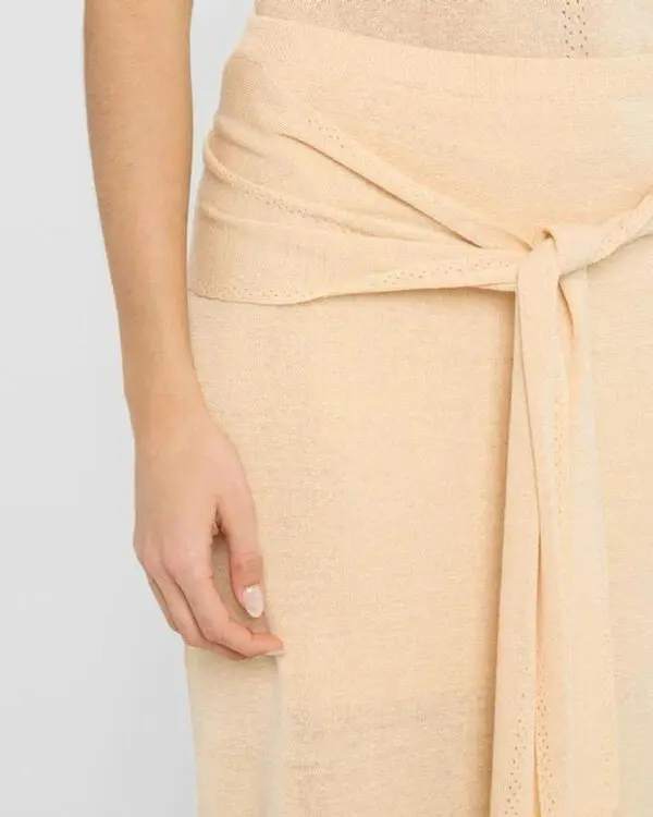 Proenza Schouler White Label Proenza Schouler Pswl Phelan Knit Midi Skirt - Light Wheat